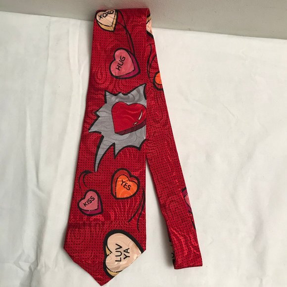 Novelties | Accessories | Novelties Hallmark Candy Heart Tie Necktie ...